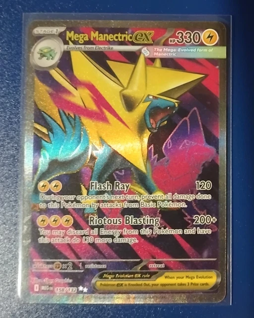 MEGA MANECTRIC EX Pokemon Card Mega Evolution 158/132 TCG £8.37 ...