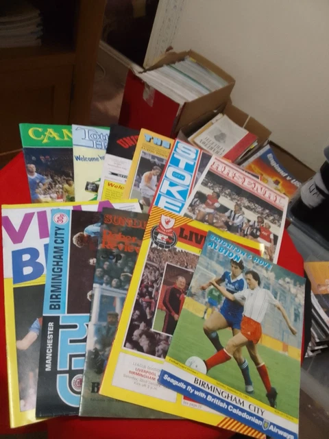 BIRMINGHAM CITY 1982/1983 Away Football Programme Collection (Bulk Lot ...