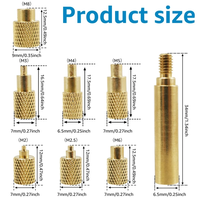 HEAT SET INSERT Tip Kit TS100 Soldering Iron Tip Set 3D Printer ...