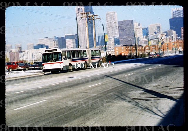 CHICAGO (IL) CTA MAN Articulated Bus #7001. Original Slide 1986. $7.91 ...