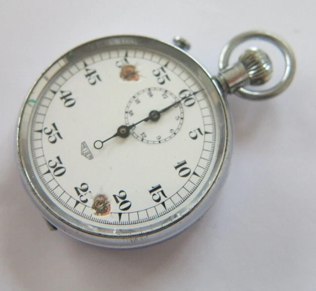 WW2 PERIOD HEUER Hand Winding Mechanical Pocket Stopwatch £67.00 ...