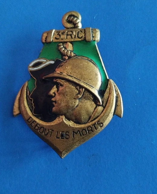 INSIGNE 3ÈME RIC REGIMENT INFANTERIE COLONIALE Drago Paris EUR 15,00 - PicClick FR