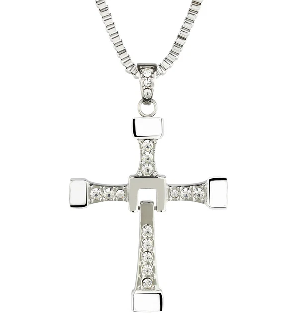 FAST AND FURIOUS Vin Diesel Dominic Toretto Cross Chain STAINLESS STEEL ...