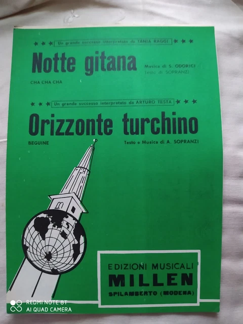 TANIA RAGGI &NOTTE Gitana" - Arturo Testa "Orizzonte Turchino" - 1964 ...