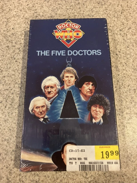 DOCTOR WHO - The Five Doctors - VHS - 1989 - Watermark - NEW Factory ...