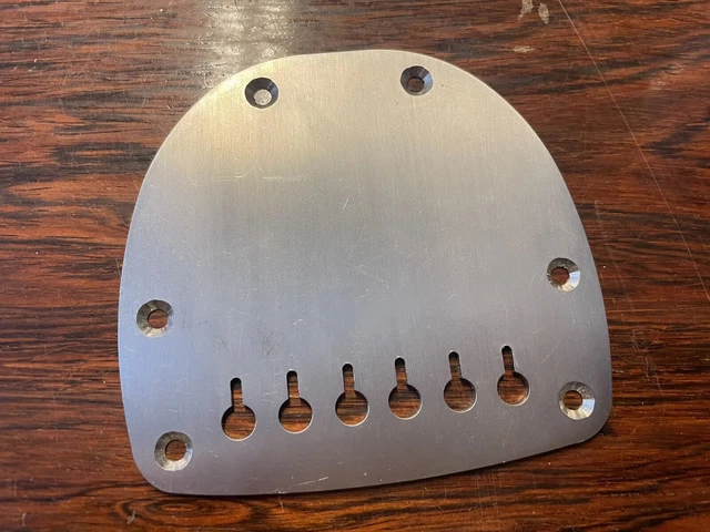 OFFSET HARDTAIL CONVERSION Plate Jaguar / Jazzmaster brushed aluminium ...
