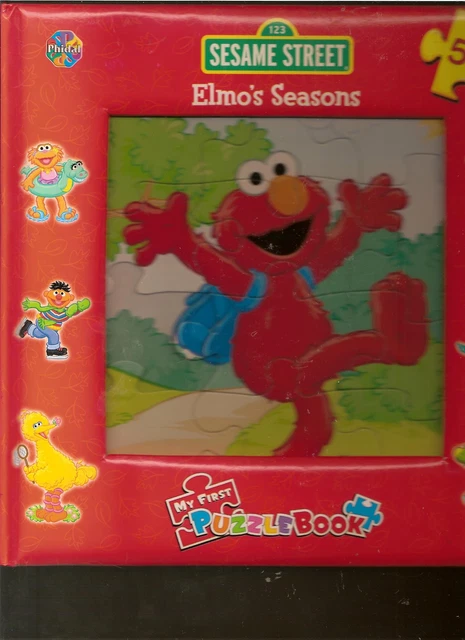 SESAME STREET ELMO'S Seasons My First Puzzle Book Kids Jigsaw £12.99 ...