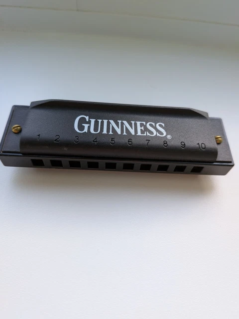 AUTHENTIC GUINNESS HARMONICA - Black Plastic Mouth Organ £8.65 ...