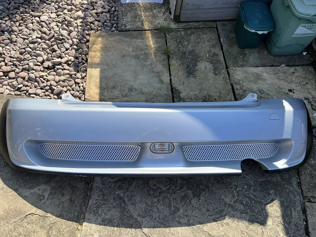 USED GENUINE MINI Pure Silver Aero Rear Bumper R50 /R53 Cooper JCW ...
