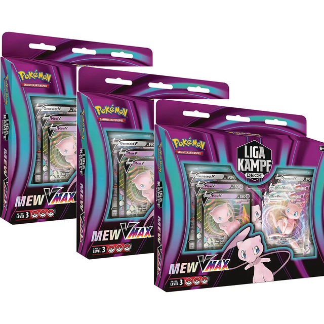 LEAGUE COMBAT DECK - Mew Vmax - Set of 3 - German £79.42 - PicClick UK