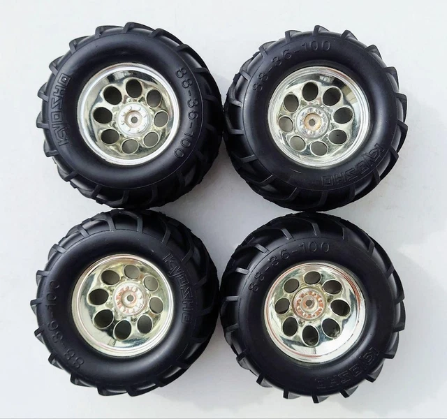 MAD FORCE/TWIN FORCE Tire & Wheel Set 4Pcs Rc Truck Tires All Terrain ...