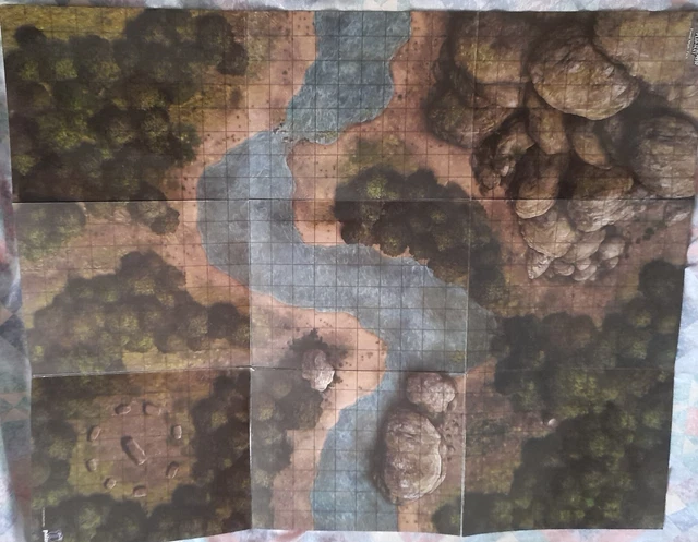 FOREST RIVER MAP, RPG, Flip Map, Battle Map, Tactical, 1x Double Sided ...