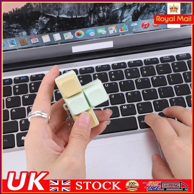 FINGER KEYBOARD FIDGET Toys 4-Button DIY Keyboard Clicker Toy Stress ...