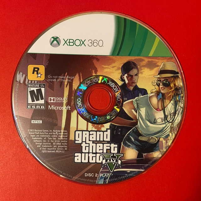 GRAND THEFT AUTO V GTA 5 (Microsoft Xbox 360, 2013) (Disc 2 Only ...