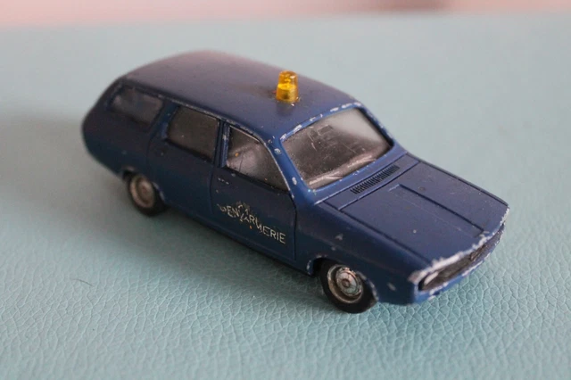 SOLIDO 4” RENAULT 12 BREAK Diecast Toy Car Scale 1/43 No:22 GENDARMERIE ...