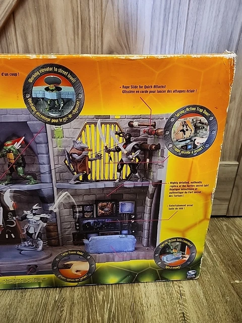 2003 TMNT TEENAGE Mutant Ninja Turtles Turtle Lair Playset - Playmates ...