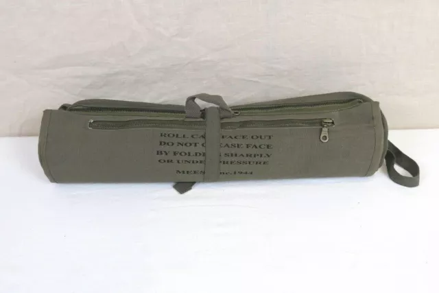 US ARMY WW2 Jeep Canvas Roll Map Case / Roll Kartentasche Roller Willys ...