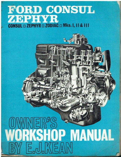 FORD CONSUL , Zephyr & Zodiac Mk1 Mk2 Mk3 (1951-66) Owners Workshop ...