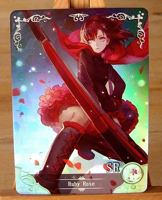 RUBY ROSE RWBY CARTE SR Goddess Story Anime Waifu Holo Card NS-5M01 EUR ...