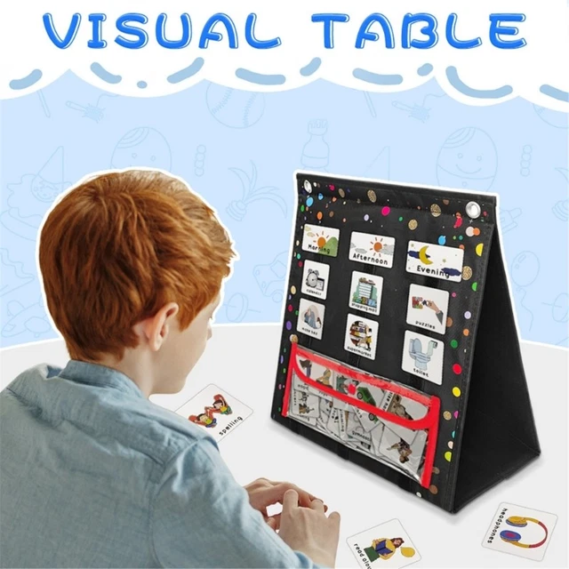 CHILDREN VISUAL SCHEDULE Chore Pocket Chart Daily Routine Pocket Chart ...