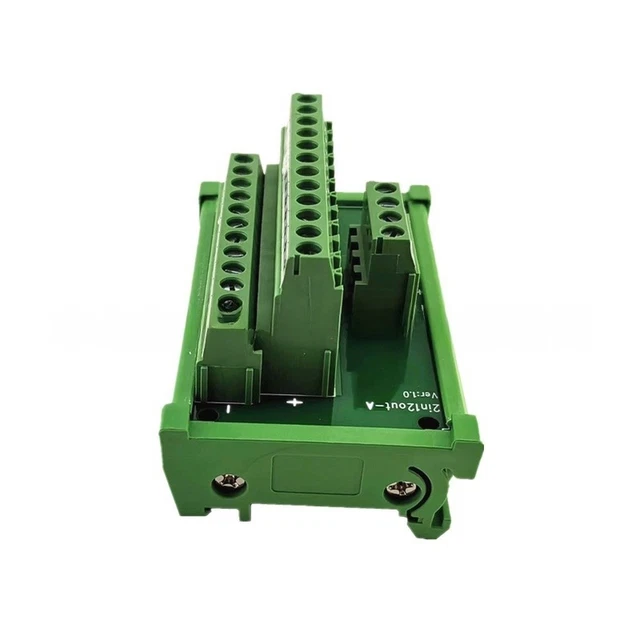 POWER DISTRIBUTION TERMINAL Block with 2 Input 12 Output for PLC and ...