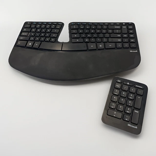 MICROSOFT SCULPT ERGONOMIC Wireless Keyboard 1559 w/ Keypad No Reciever $55.96 - PicClick CA