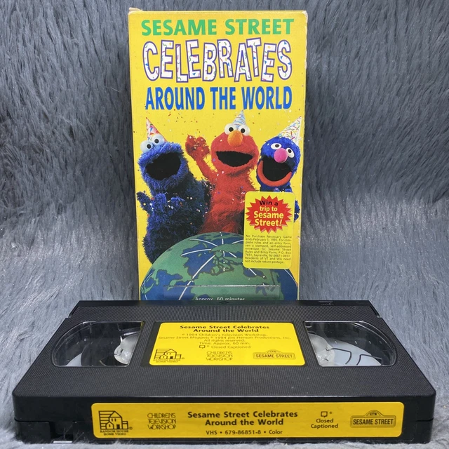 SESAME STREET CELEBRATES Around The World VHS Tape 1994 Original ...