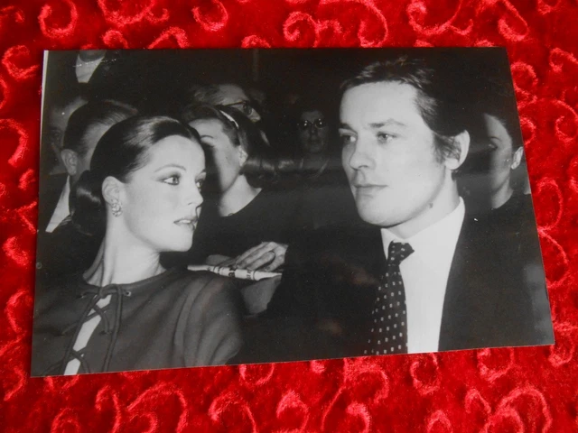 ROMY SCHNEIDER & Alain Delon - Original Pressefoto Januar 1969 Mit Text ...