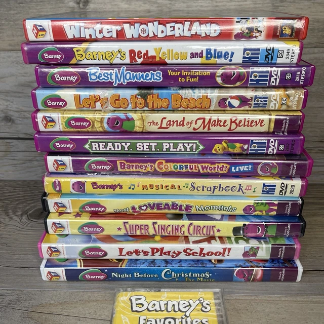 BARNEY DVD LOT Of 12 Collection Kids Television *Poor To Good Condition ...