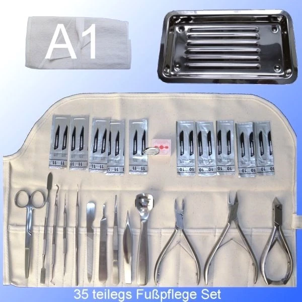 FOOT CARE INSTRUMENTS 35pcs Set in Case AF-00635 £39.24 - PicClick UK