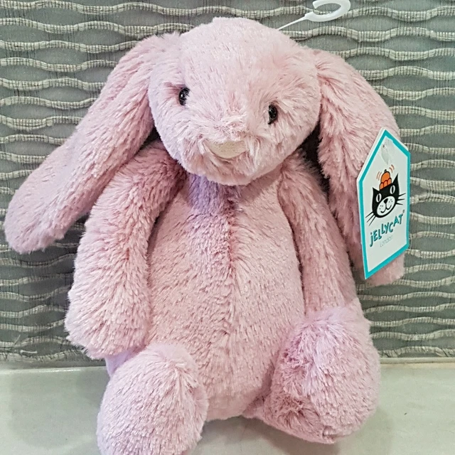 NEW JELLYCAT BASHFUL Bunny Rabbit Soft Toy Tulip Pink jo BNWT £28.49 ...