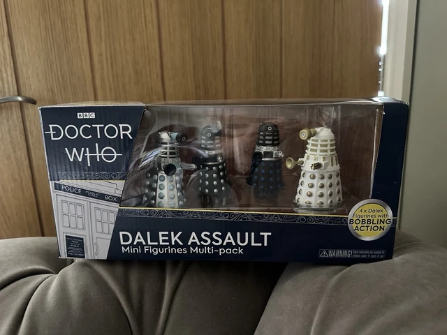 DOCTOR WHO DALEK Invasion Mini Figurines Bobbling Action X 4 Boxed and ...