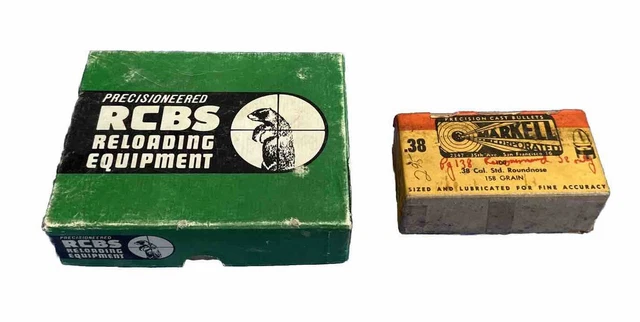 VINTAGE ANTIQUE AMMO Reloading Collectible Empty Boxes RCBS Markell $13 ...