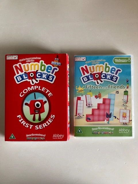 CBEEBIES NUMBERBLOCKS DVDS Complete First Series and Fifteen and ...