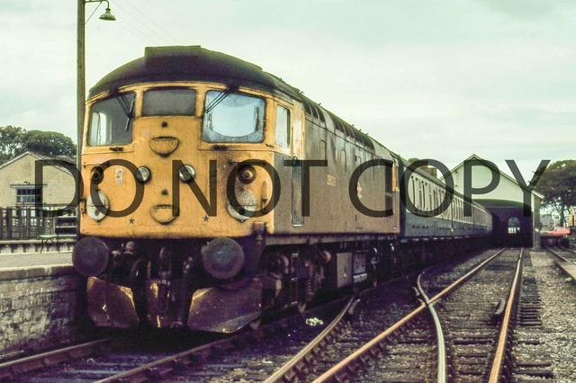 UK DIESEL TRAIN Railway Photograph Of Class 26 26038 Loco. Rm26-74 £1. ...