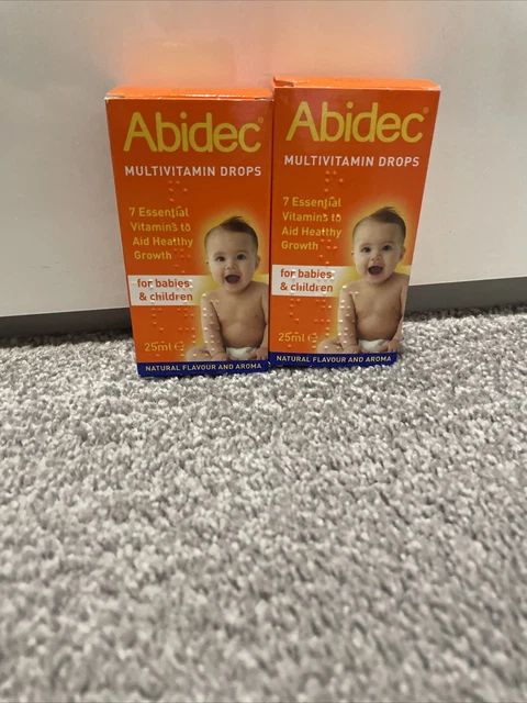 2X ABIDEC MULTIVITAMIN Supplement For Babies And Children Drop 07/2025 ...
