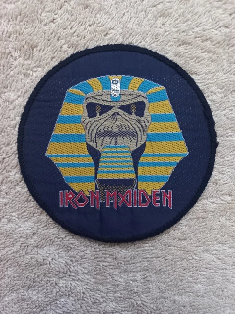 *RARE* VINTAGE 80'S Iron Maiden Powerslave Patch - 10cm × 10cm - Heavy ...