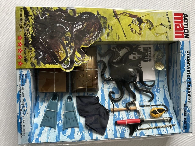 VINTAGE ACTION MAN 40th Anniversary Underwater Explorer Treasure Hunter ...