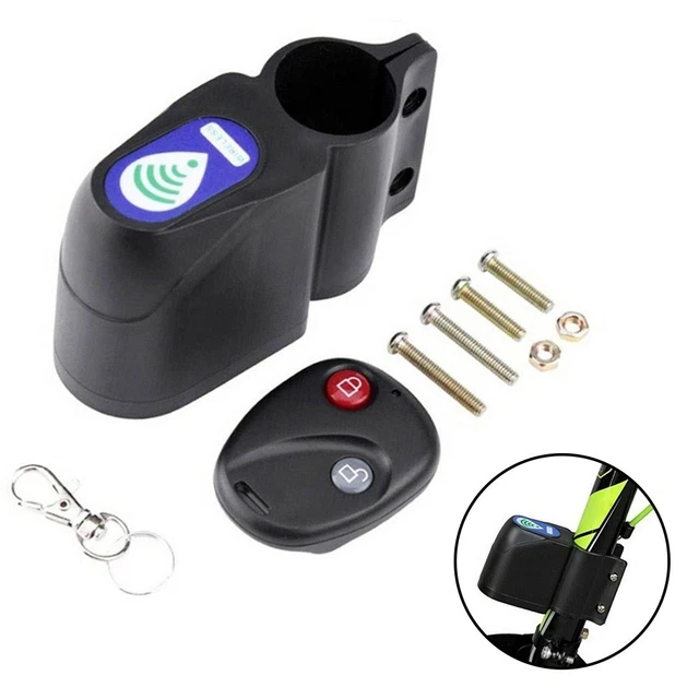 SYSTÈME DE SÉCURITÉ antivol sans fil alarme-verrouillage vélo vélo avec té EUR 12,86 - PicClick FR
