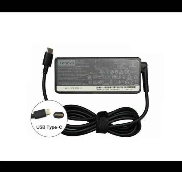GENUINE LENOVO 65W USB Type-C Charger for Lenovo ThinkPad T490 T490S ...
