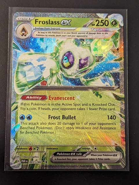 POKEMON TCG FROSLASS ex 003/182 Paradox Rift Double Rare Pokémon Card EUR 1,83 - PicClick FR