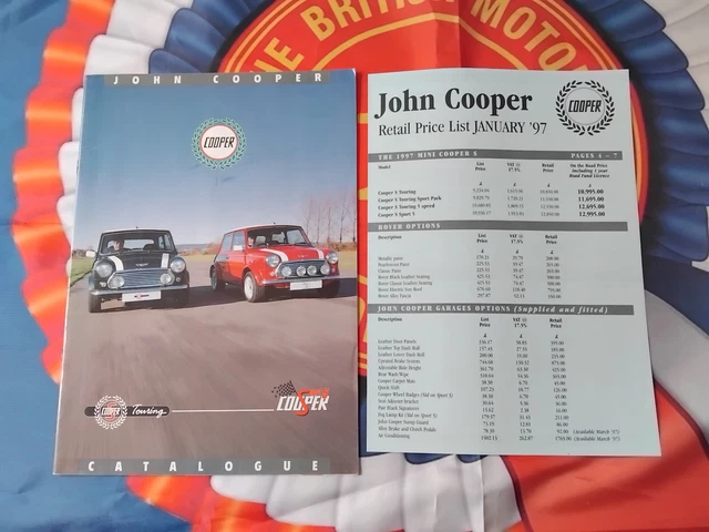 CLASSIC MINI JOHN Cooper Garages S Works Brochure Mpi Sportspack Rare ...
