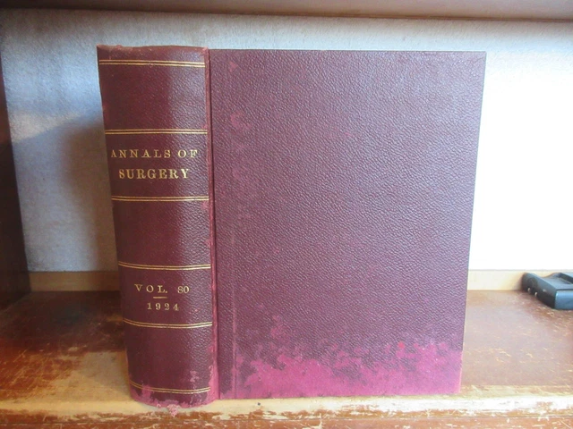 OLD ANNALS OF SURGERY Book CANCER AMPUTATION MEDICAL OPERATION ANTIQUE ...