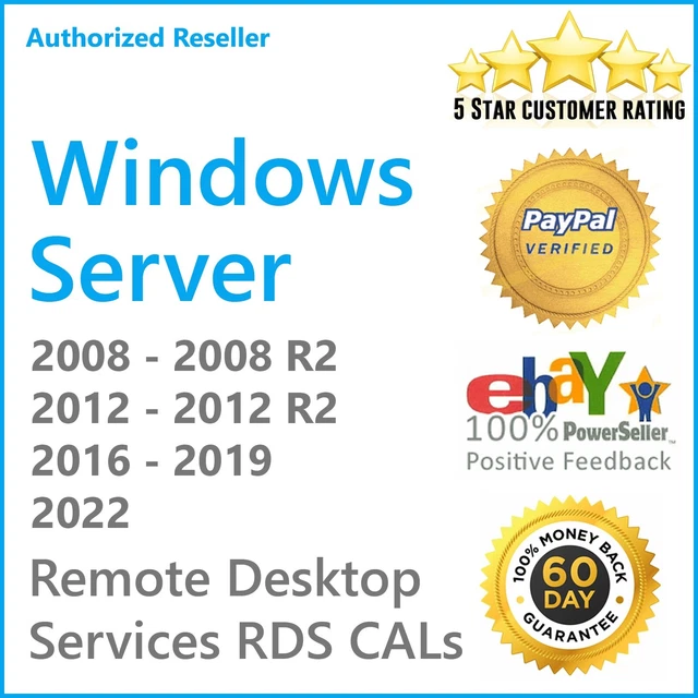 WINDOWS SERVER REMOTE Desktop Services | Terminal Services RDP RDS CAL ...