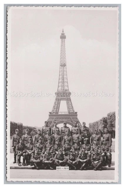 PARIS FRANKREICH 1941 - Besatzung WW2 Krieg Wehrmachtsoldaten - Altes ...