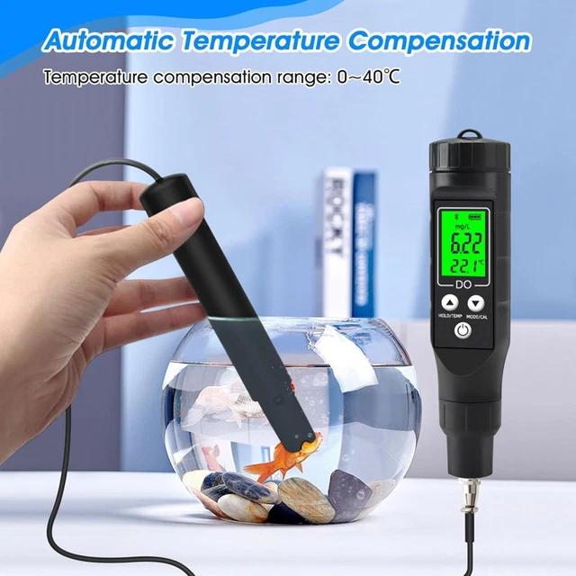SAUERSTOFFMESSGERÄT MIT BLUETOOTH, Füllflüssigkeitsbereich: 0-30 Mg/L ...