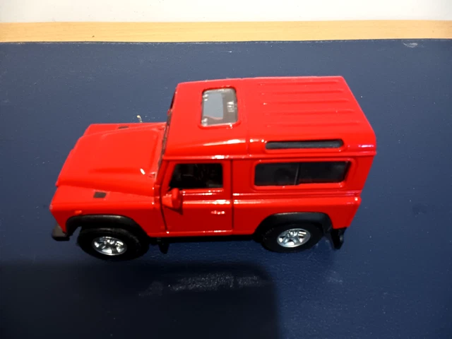 1/38 SCALE DIE Cast RED Land Rover Defender - Model Toy Car - Diecast ...