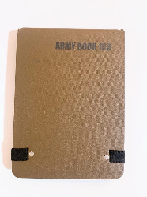 RARE WW1 BRITISH Army Officer Book 153 Dated October 1918 (New) £22.84 ...
