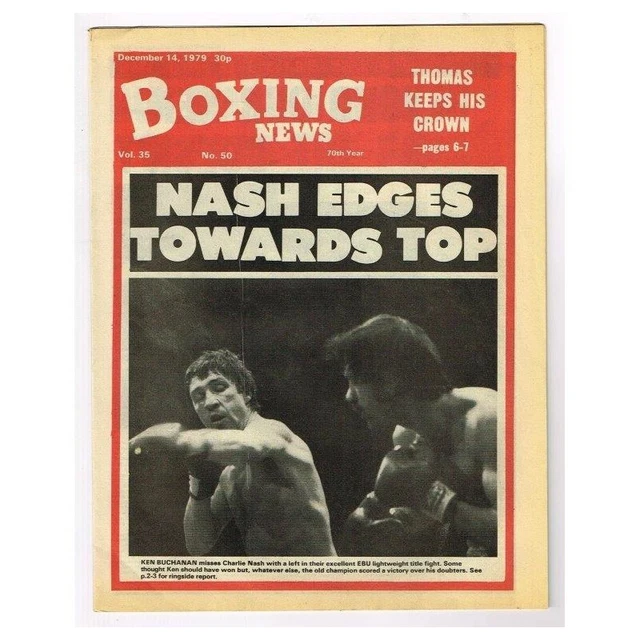 BOXING NEWS MAGAZINE December 17 1979 mbox3431/f Vol.35 No.50 Nash ...
