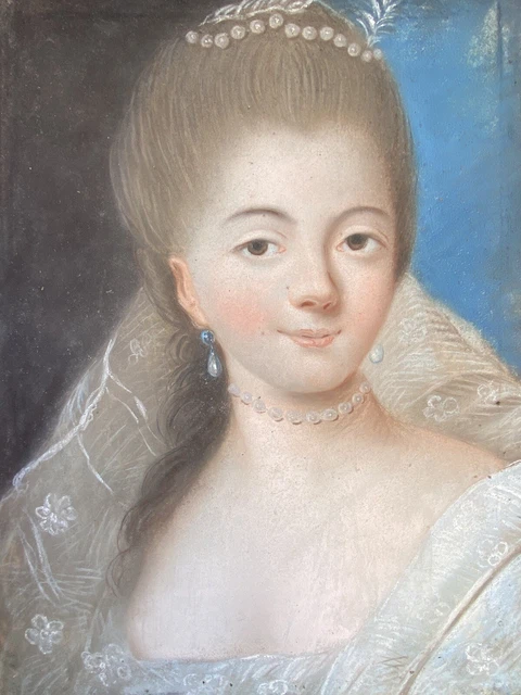 PORTRAIT JEUNE FEMME & 18 Eme Siècle & Pastel & XVIII & France & Peinture EUR 1.200,00 - PicClick FR